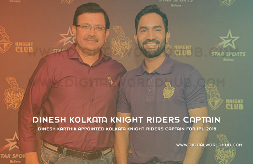 Dinesh Karthik Appointed Kolkata Knight Riders Captain For IPL 2018 ...
