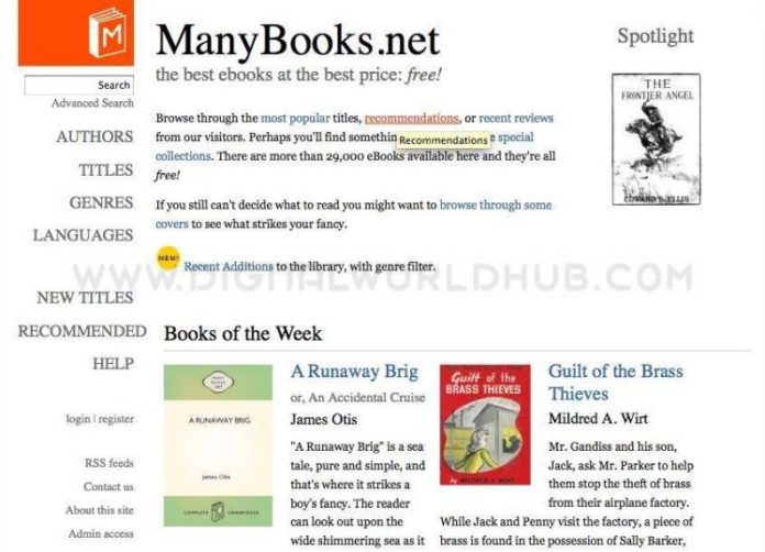 Best 10 eBook Websites To Download | Digital World Hub