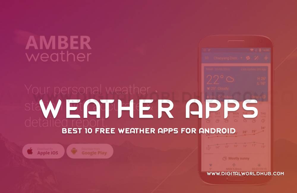 Best 10 Free Weather Apps For Android | Digital World Hub
